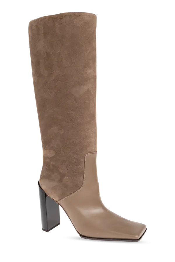 Alaïa Heeled Knee High Boots - Brown