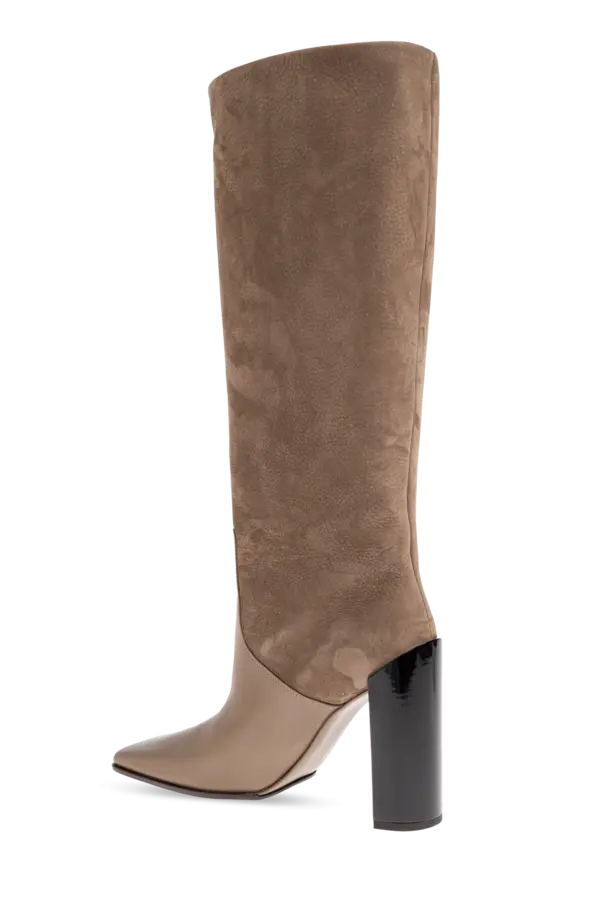 Alaïa Heeled Knee High Boots - Brown