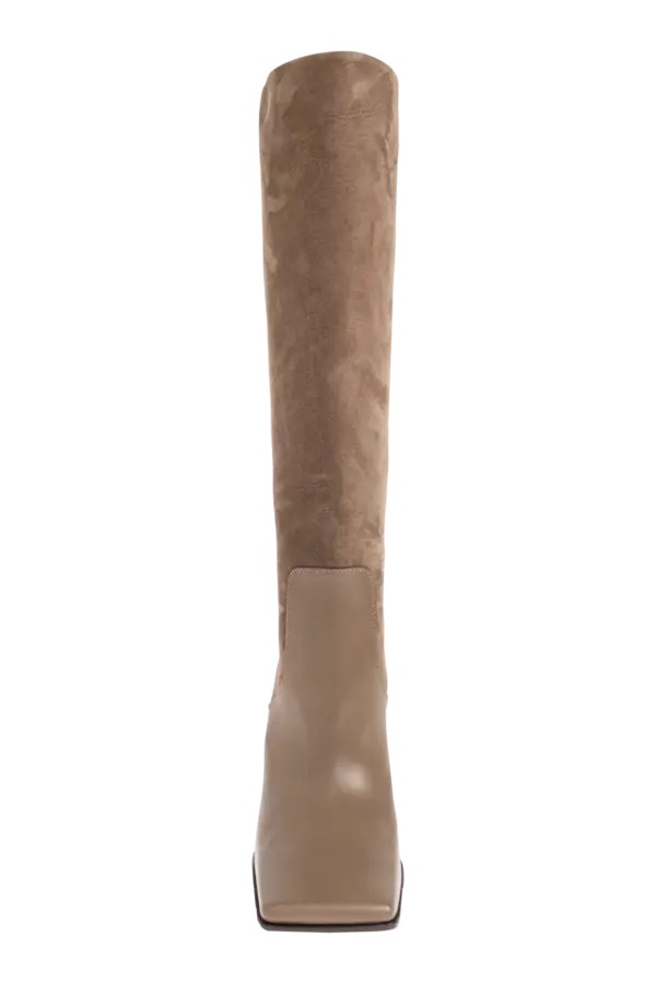 Alaïa Heeled Knee High Boots - Brown