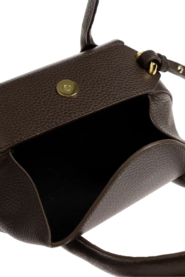 Yuzefi Oyster Mini Handbag - Brown