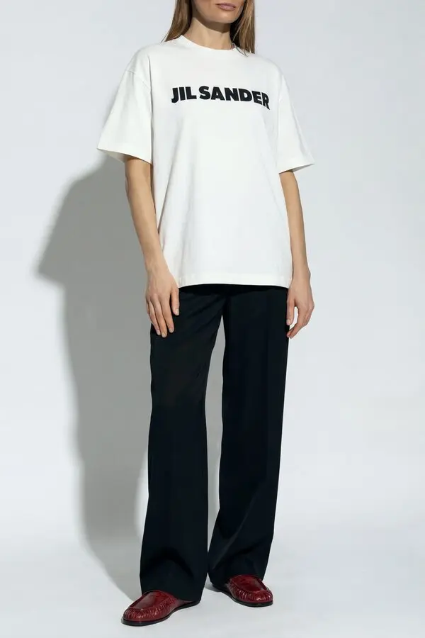JIL SANDER Wide-leg Trousers - Black