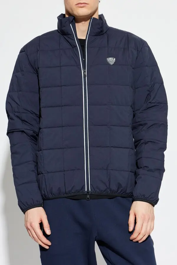 EA7 Quilted Jacket With Stand-up Collar
