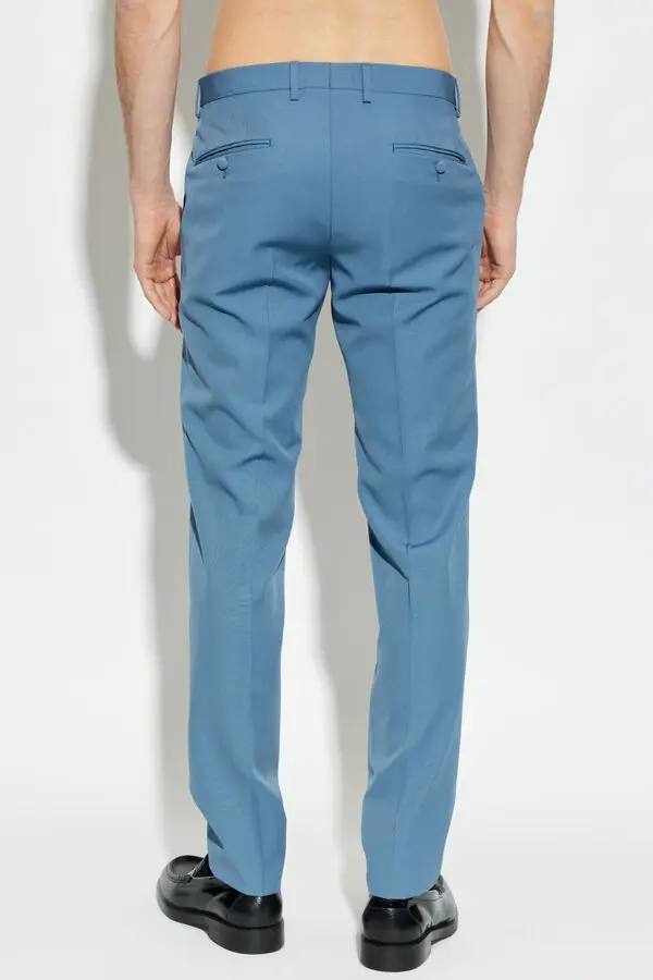 Dolce & Gabbana Wool Tailored Trousers Pleated