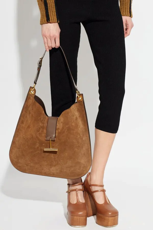 TOM FORD Tara Large Bag - Brown