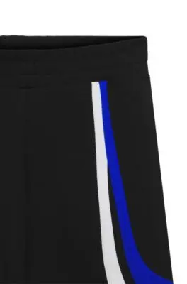 Hugo Stretch-cotton Tracksuit Bottoms With Colourful Panelling
