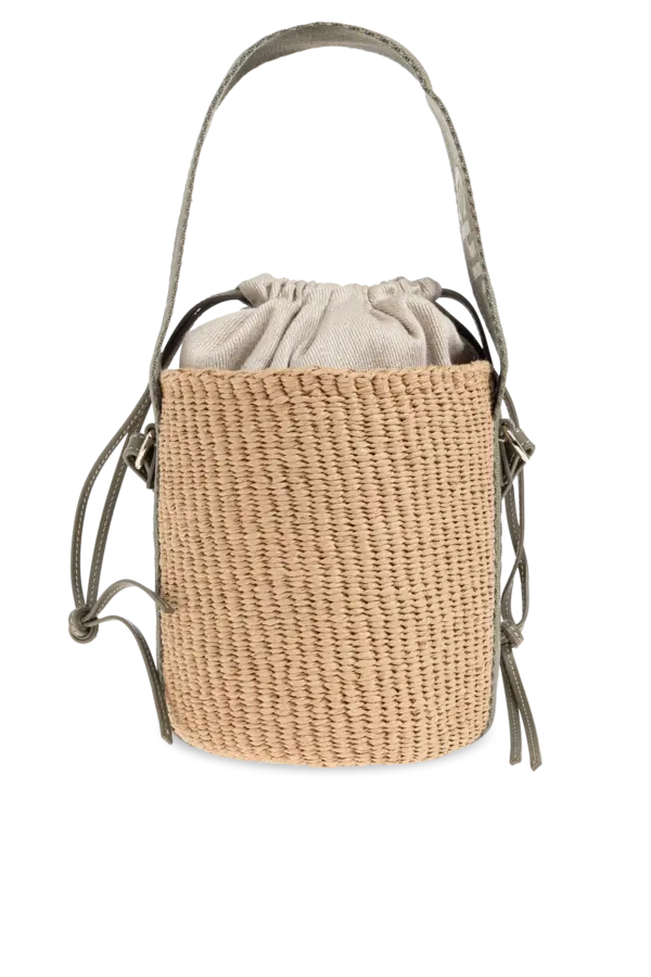Chloé Woody Small Shoulder Bag - Beige