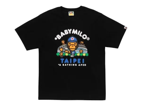 A BATHING APE Taipei 19th Anniversary Milo Tee Shirt - Black