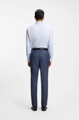 BOSS Slim-fit Shirt In Cotton Twill - Light Blue
