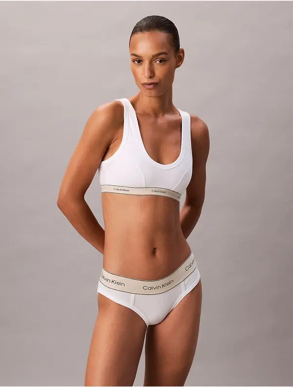 Calvin Klein Heritage Cotton Stretch Bikini Bottom - White