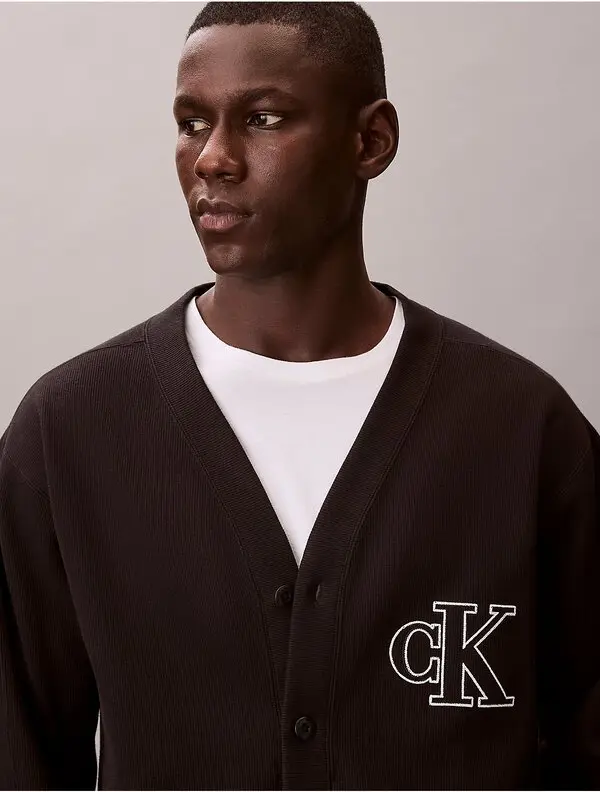 Calvin Klein Monogram Relaxed Fit Cardigan