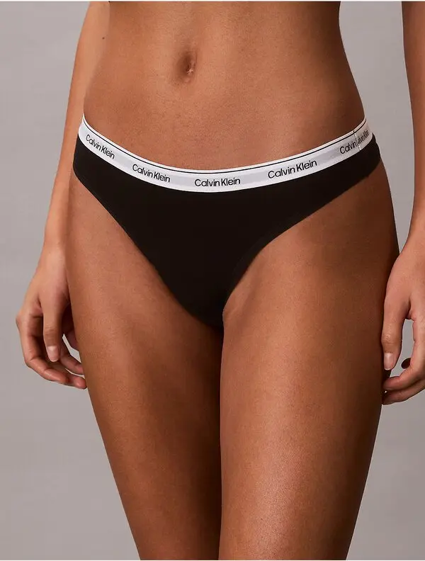 Calvin Klein Icon Logo 5-pack Mixed Thong - Black