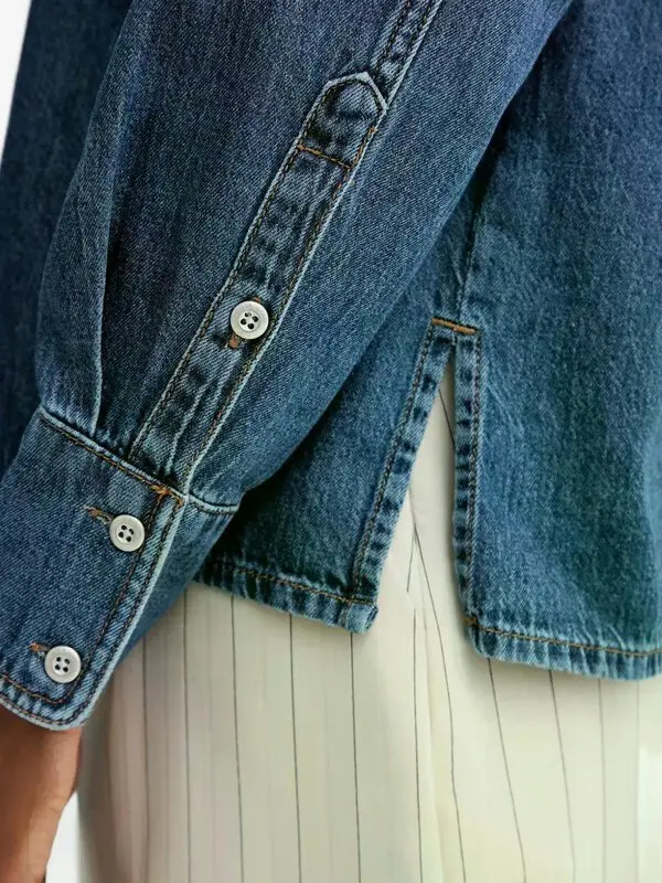 Rag & Bone Channing Denim Shirt - Blue