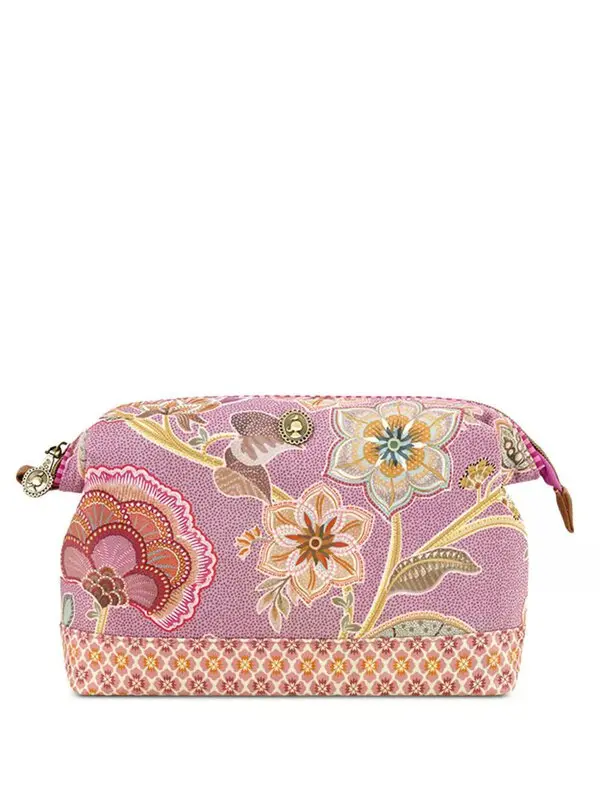 PIP STUDIO Floral Print Make Up Bag - Purple