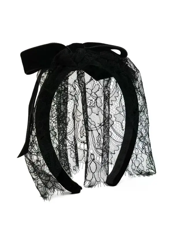 JENNIFER BEHR Lace Headband - Black