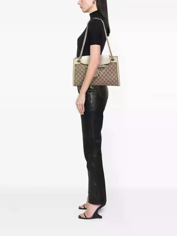 Gucci Large Gg Canvas Emily Shoulder Bag - Brown