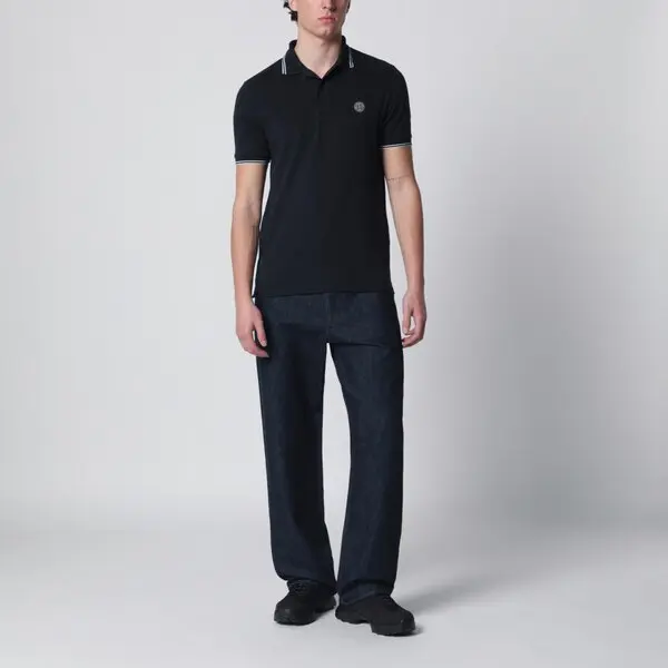 Stone Island Polo Shirt With Compass Patch