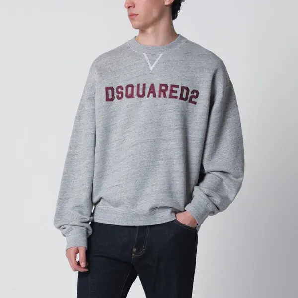 Dsquared2 Mélange Logo Embroidery Sweatshirt