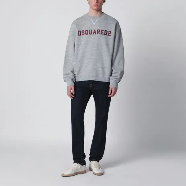 Dsquared2 Mélange Logo Embroidery Sweatshirt