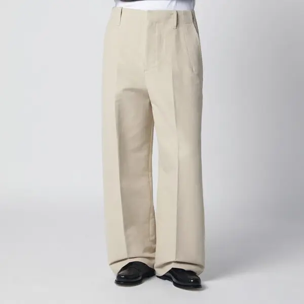 Jacquemus Pastro Cotton Canvas Trousers - Beige