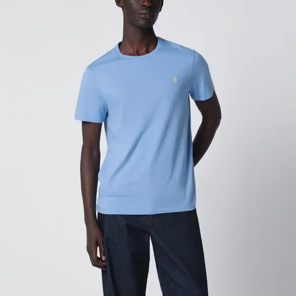 Polo Ralph Lauren Cotton Custom Slim-fit T-shirt - Light Blue