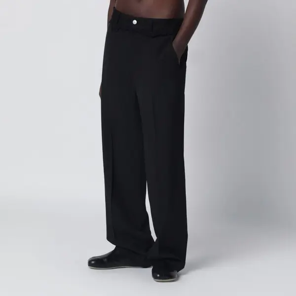 MAISON MARGIELA Wool-blend Trousers - Black