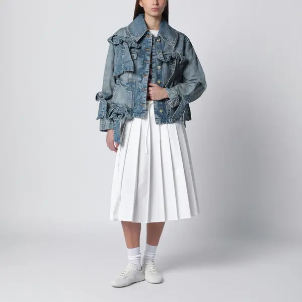 GANNI Denim Jacket With Bows