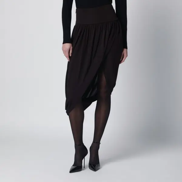 Alaïa Fluid Jersey Midi Skirt