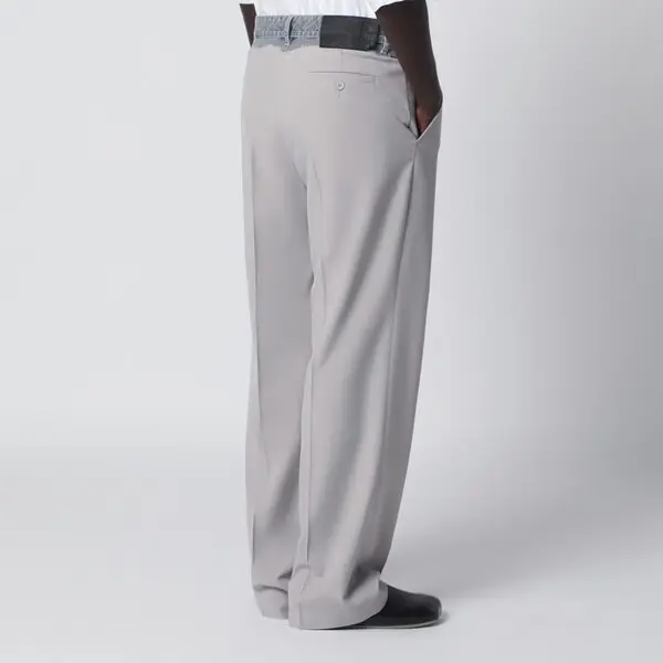 MAISON MARGIELA Wool-blend Trousers - Grey