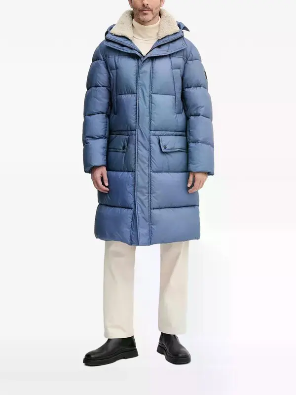 BOSS Omont Hooded Padded Coat - Blue