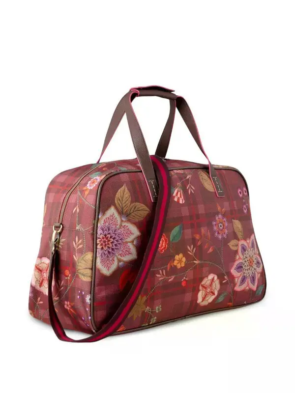 PIP STUDIO Floral Checked Tote Bag