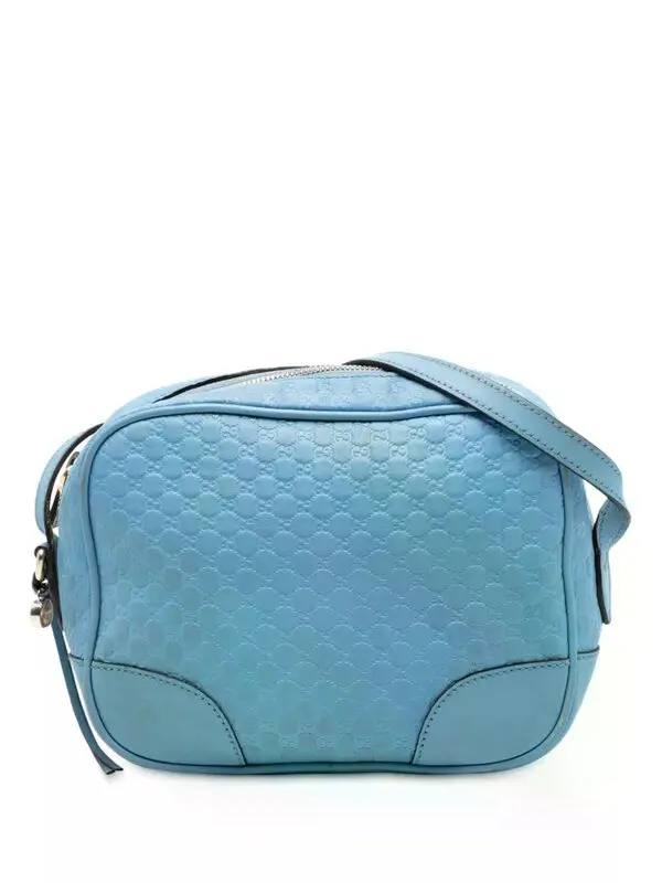Gucci Mini Microissima Bree Crossbody Bag - Blue
