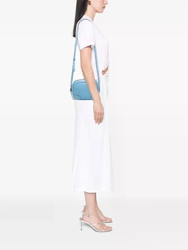 Gucci Mini Microissima Bree Crossbody Bag - Blue