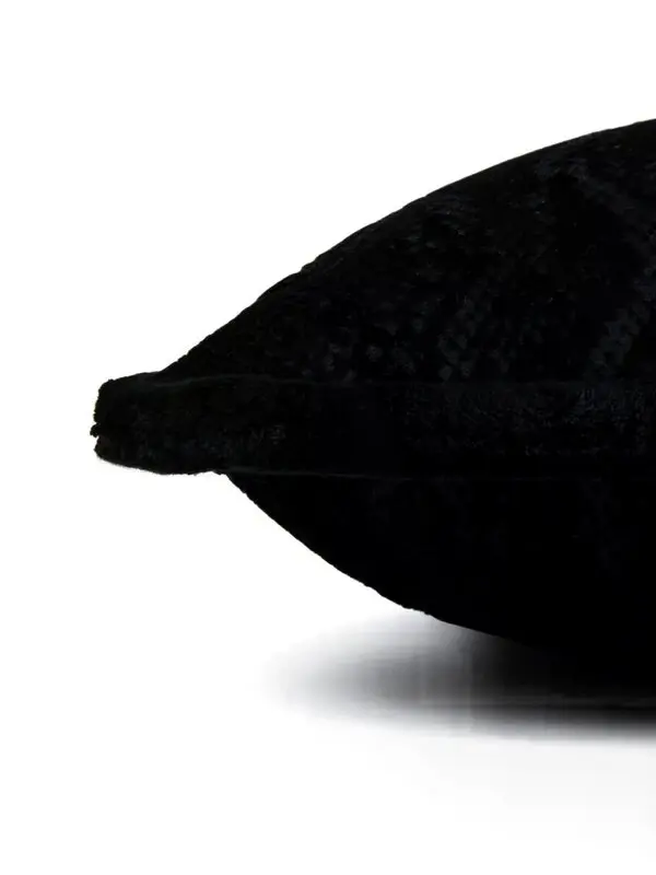 Philipp Plein Logo-detail Velvet Cushion