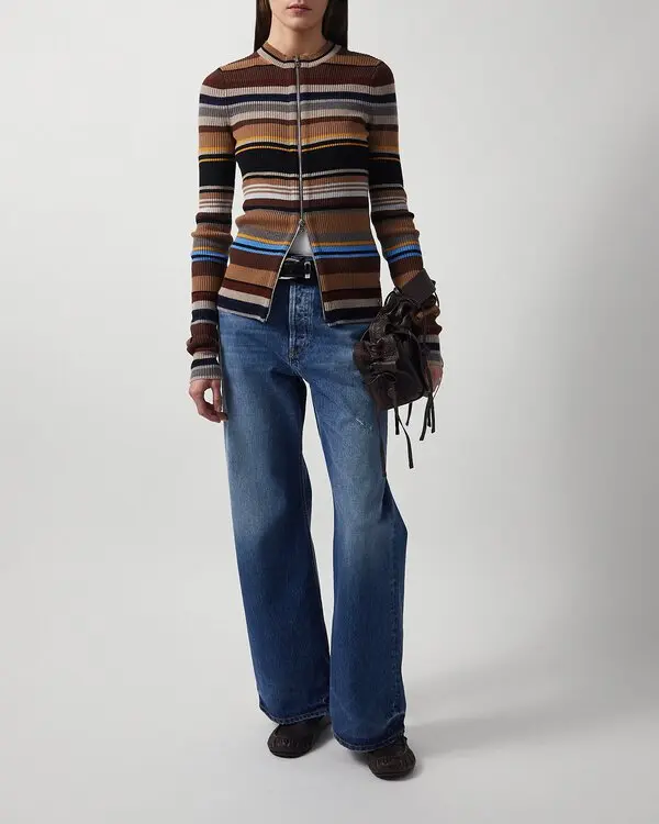 Acne Studios Striped Wool Cardigan