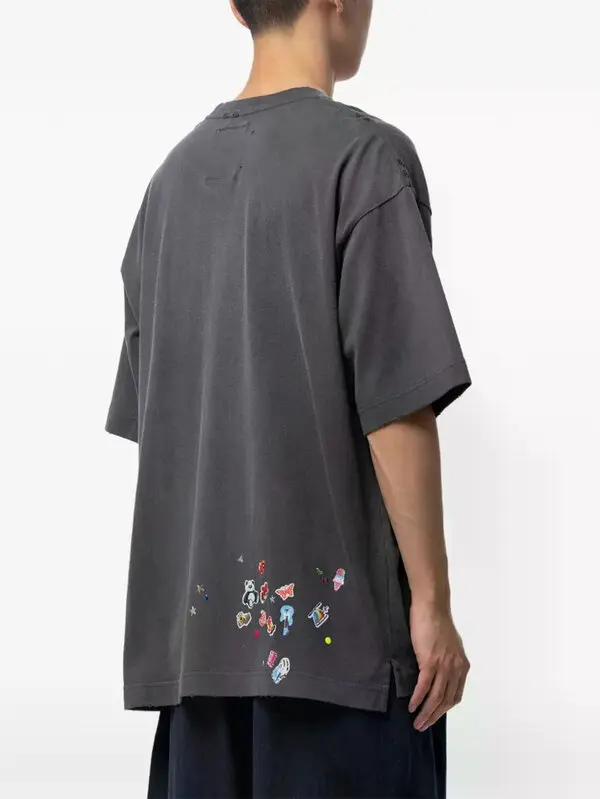 Mihara Yasuhiro Sticker-print T-shirt