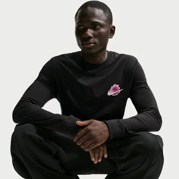 Nike Essential Long-sleeve Basketball T-shirt - Black