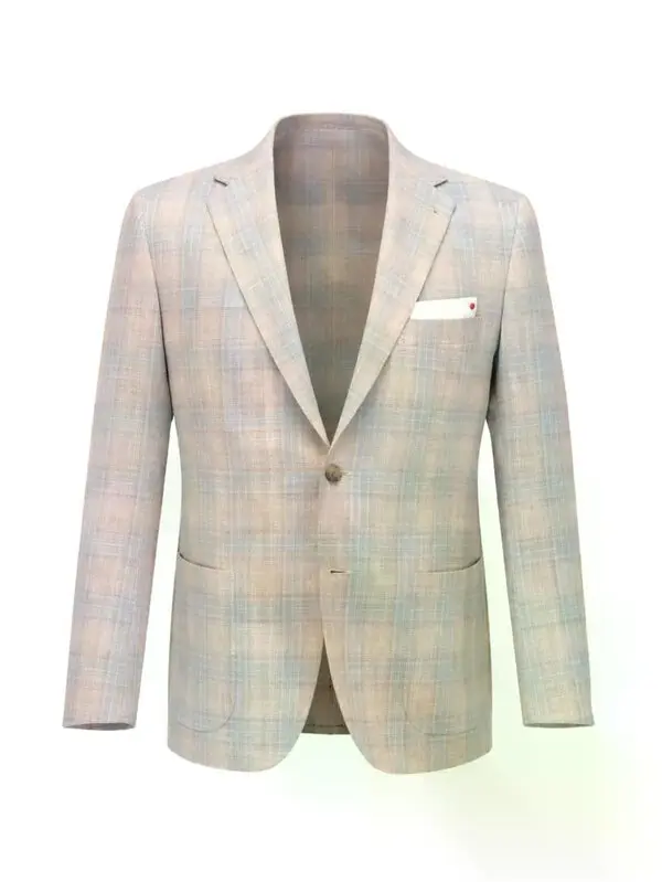 Kiton Plaid Blazer