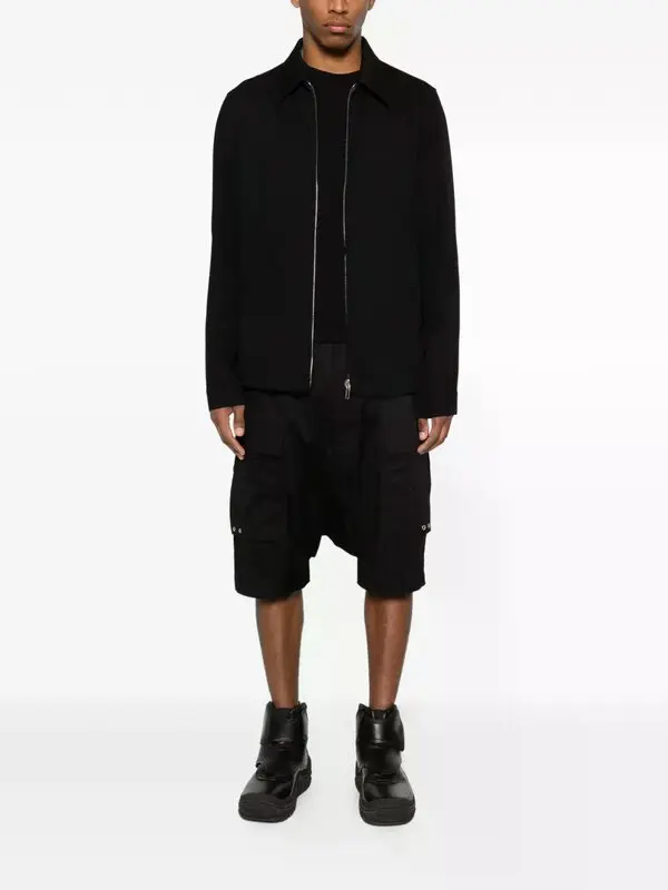 Rick Owens Long-sleeve Pointed-collar Bomber Jacket
