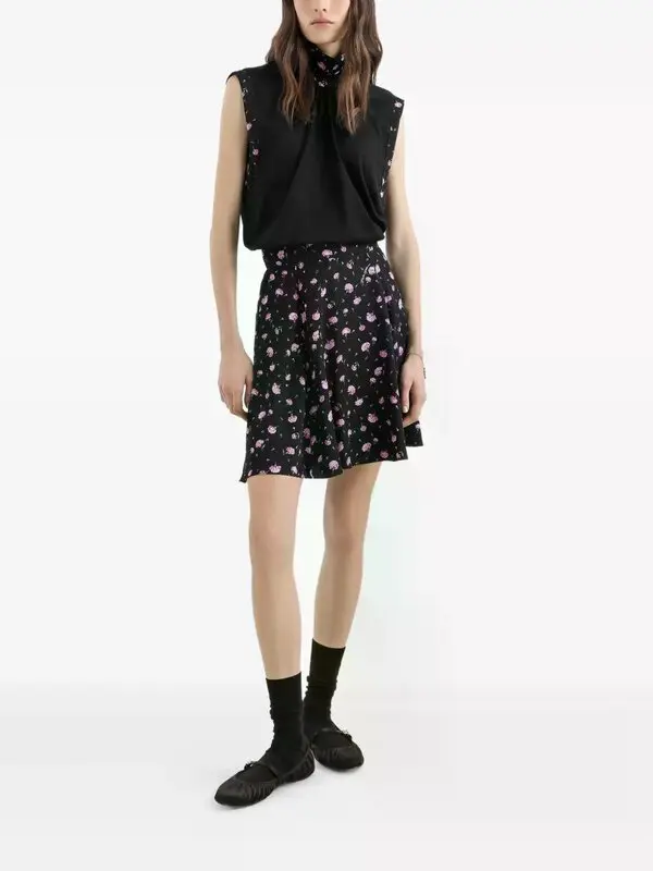 Dolce & Gabbana Floral-print Mini Skirt
