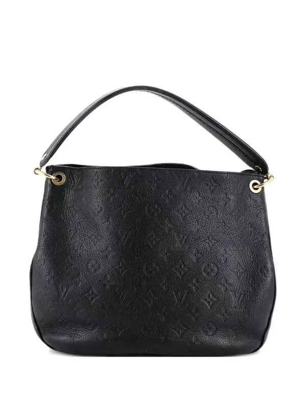 LOUIS VUITTON Spontini Nm Hobo Bag Monogram Empreinte Leather - Black