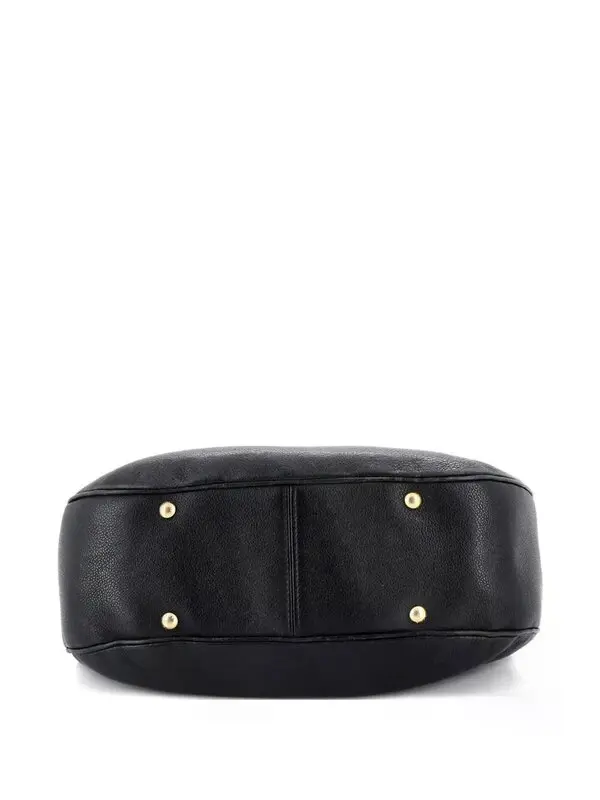 LOUIS VUITTON Spontini Nm Hobo Bag Monogram Empreinte Leather - Black