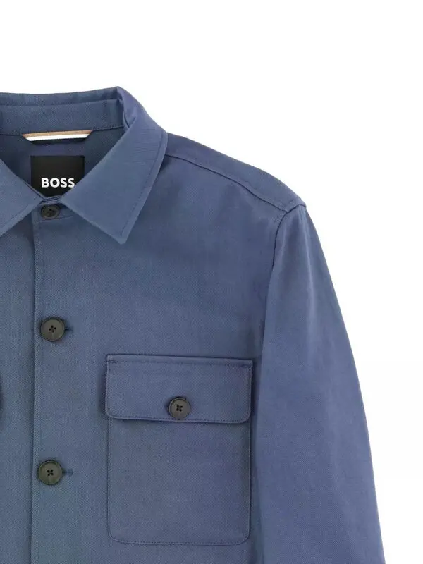 BOSS Chest-pockets Shirt Jacket - Blue