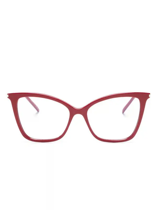 Saint Laurent Cat-eye Frame Glasses - Red