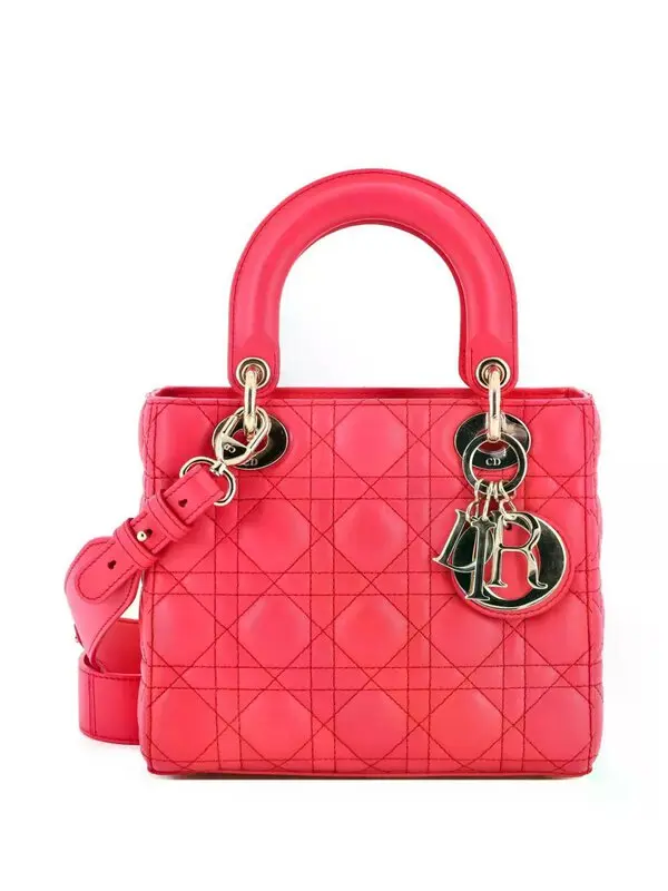 Dior My Abcdior Lady Bag Cannage Quilt Lambskin - Pink