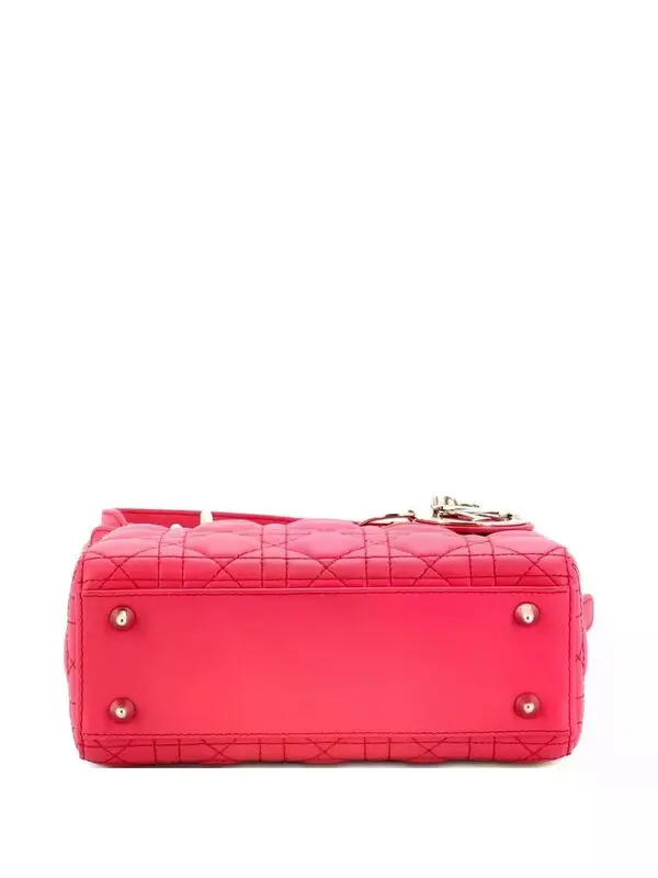 Dior My Abcdior Lady Bag Cannage Quilt Lambskin - Pink