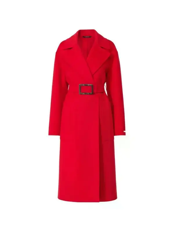 Sportmax Belted Lapel Collar Wrap Coat