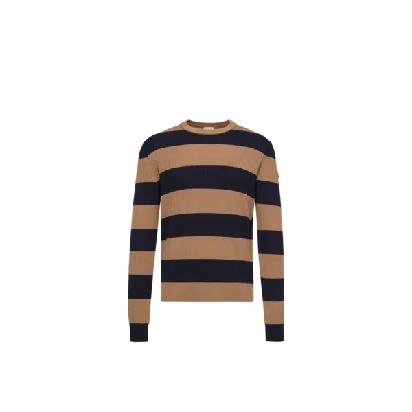 Moncler Striped Wool Crewneck Sweater