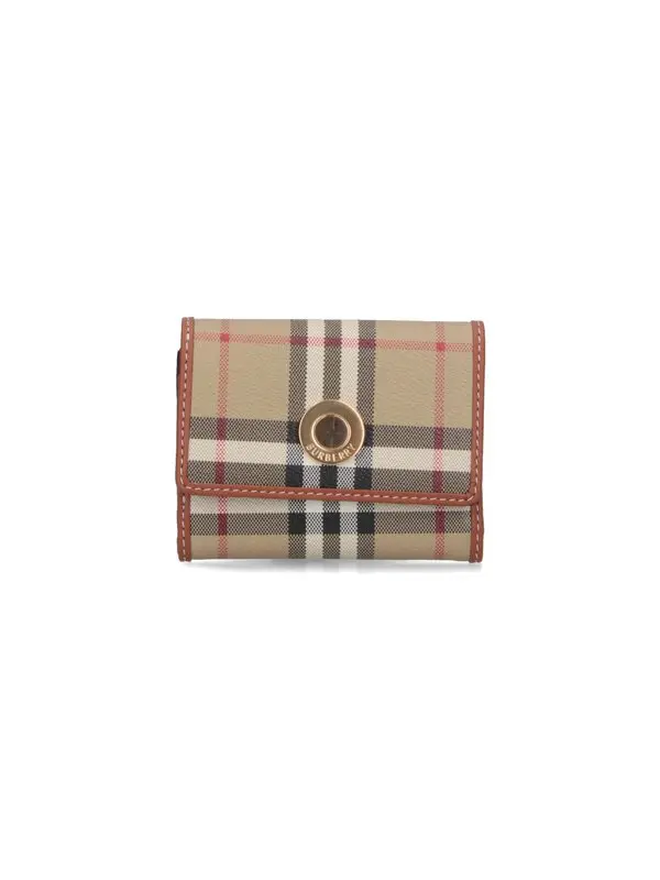 Burberry Tri-fold Wallet - Beige