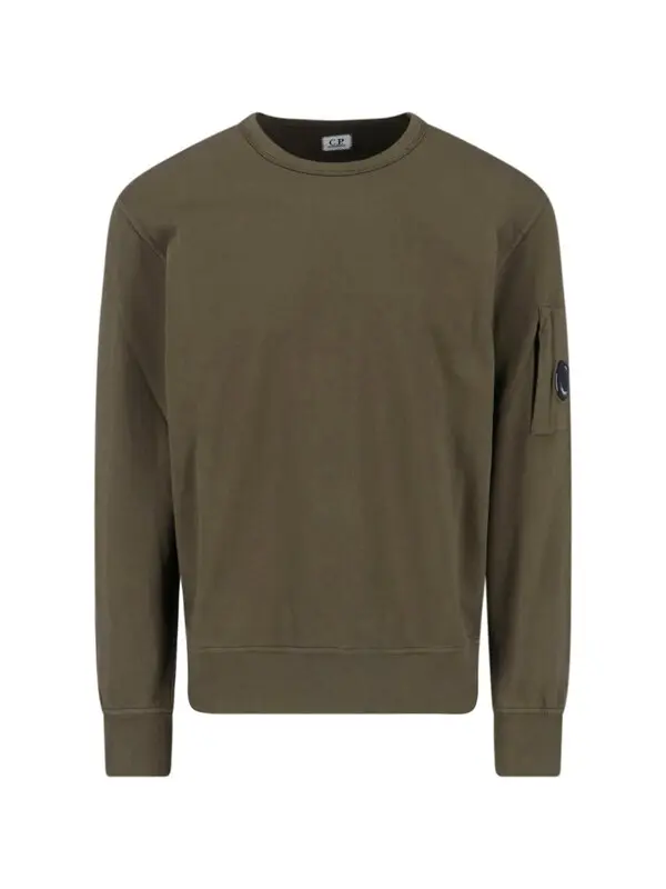 C.P. COMPANY Lens Crew Neck Sweatshirt - Green
