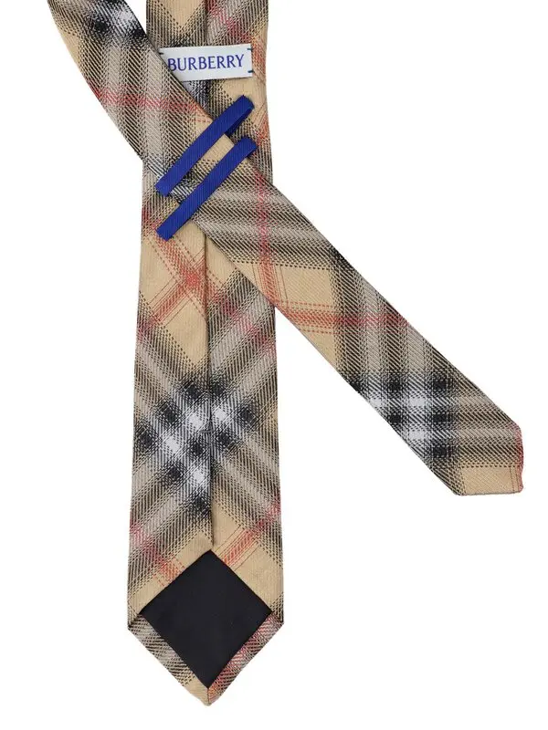 Burberry Silk Neck Tie - Beige